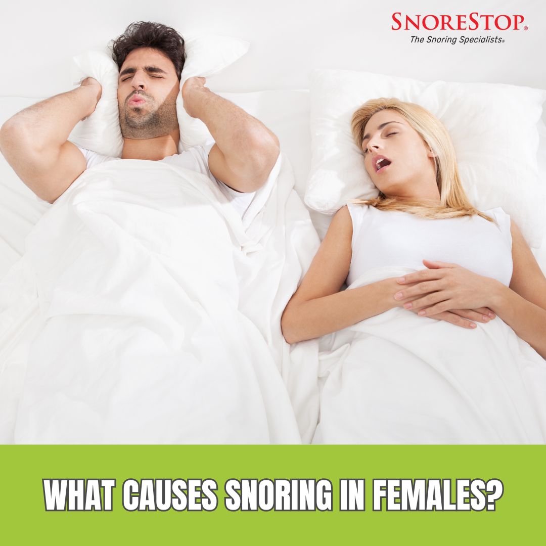 What causes snoring in females?