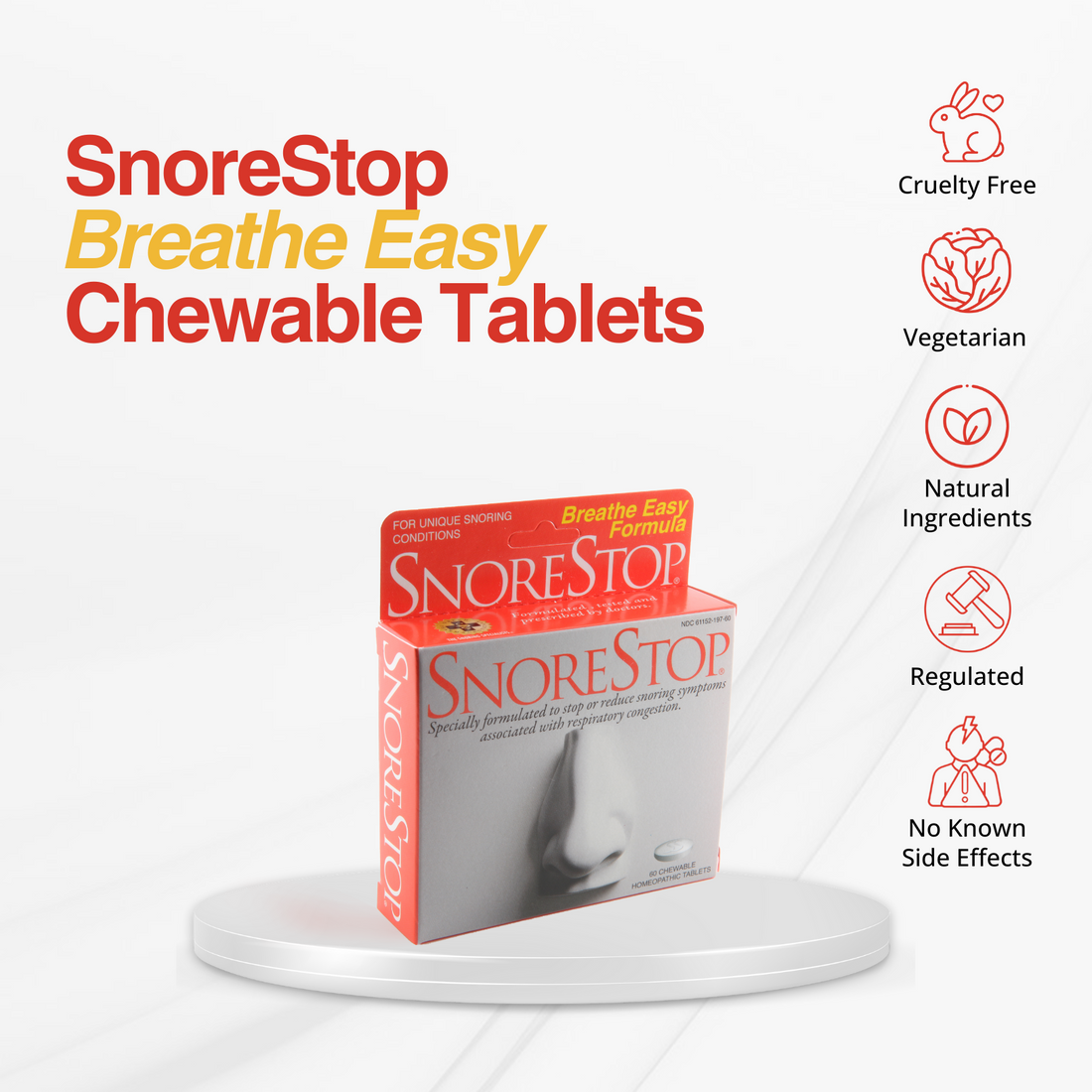 SnoreStop Anti-Snoring Breathe Easy Formula