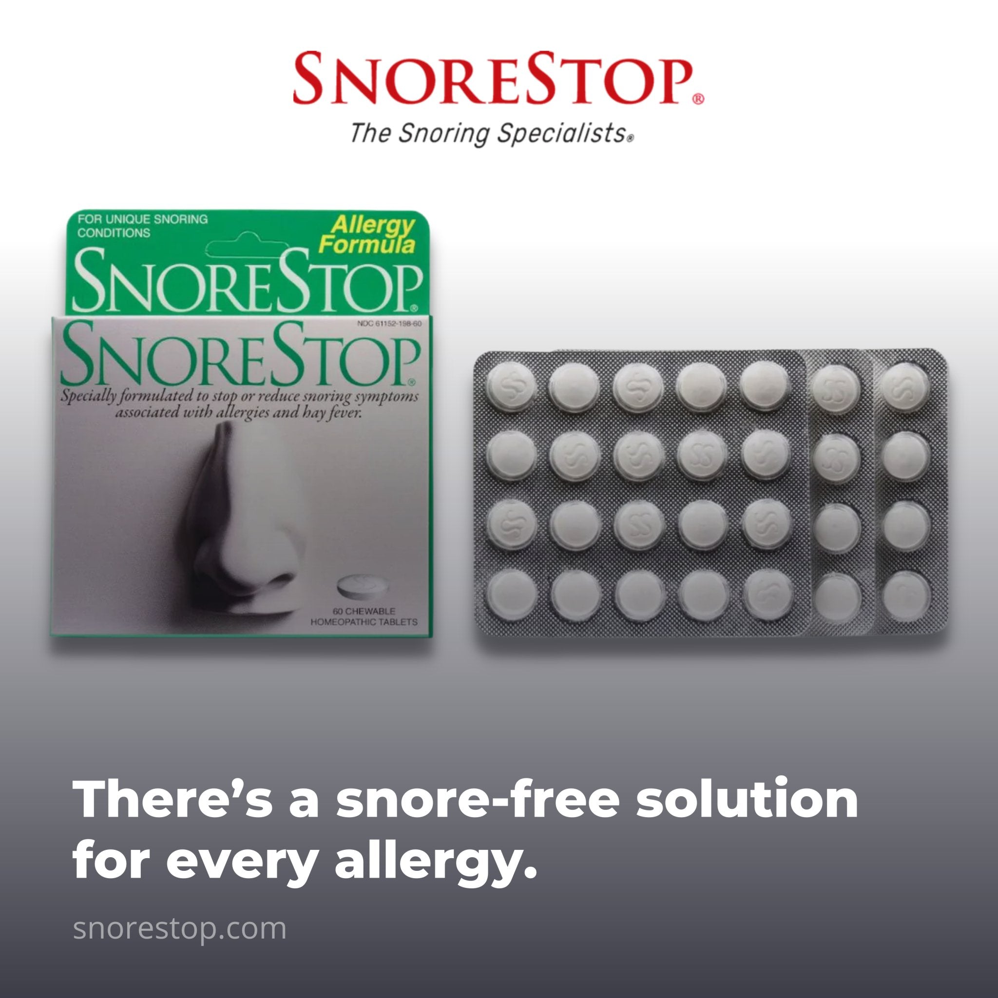 SnoreStop® Multi Allergy Formula - Anti-Snoring Pills