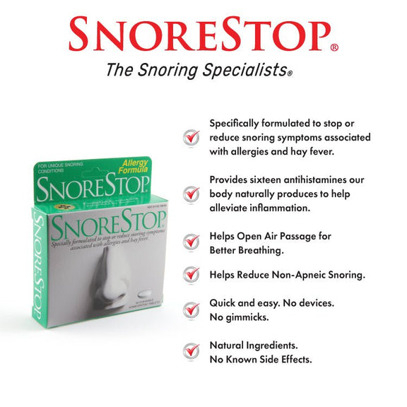 SnoreStop® Multi Allergy Formula - Anti-Snoring Pills