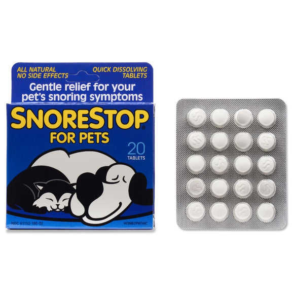 SnoreStop® for Pets Natural Anti-Snoring Tablets