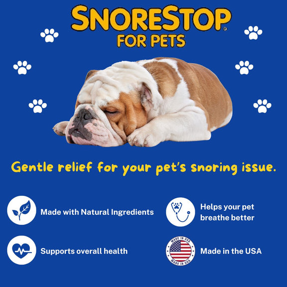 SnoreStop® for Pets Natural Anti-Snoring Tablets