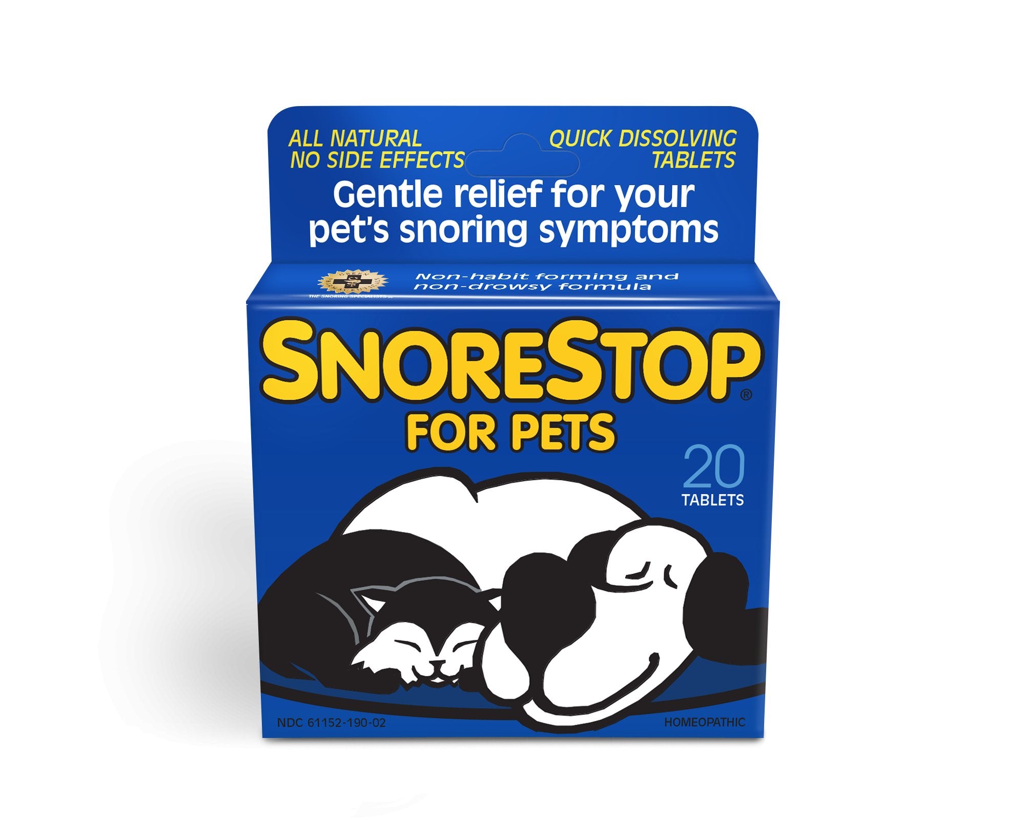 SnoreStop® for Pets Natural Anti-Snoring Tablets